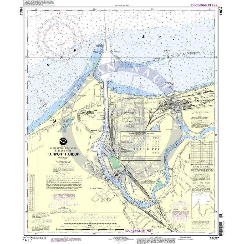 NOAA Nautical Chart 14837: Fairport Harbor - Amnautical