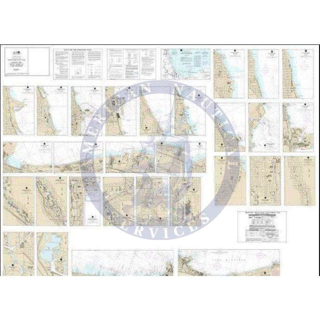 NOAA Nautical Chart 14926: SMALL-CRAFT BOOK CHART - Chicago and South ...