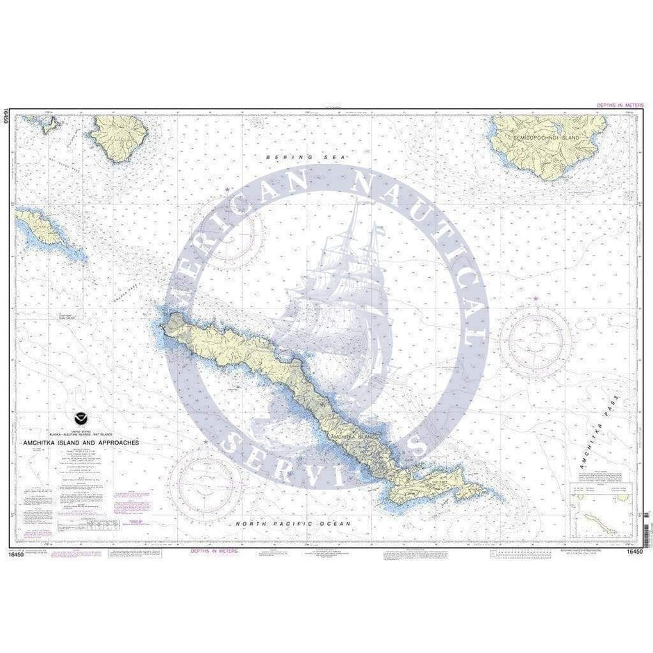 NOAA Nautical Chart 16450: Amchitka Island and Approaches - Amnautical