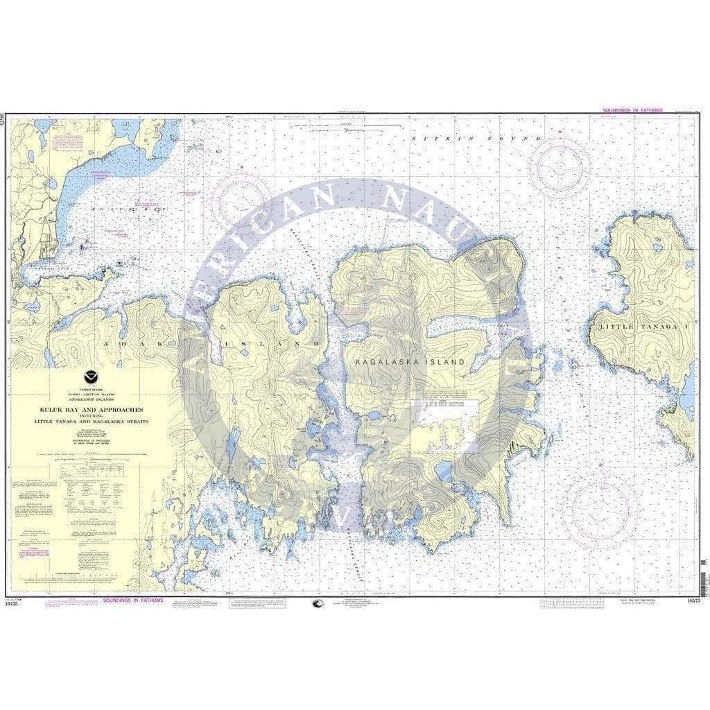 NOAA Nautical Chart 16475: Kuluk Bay and approaches, including Little ...