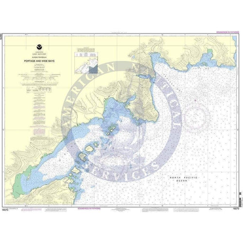 NOAA Nautical Chart 16570: Portage and Wide Bays, Alaska Pen. - Amnautical
