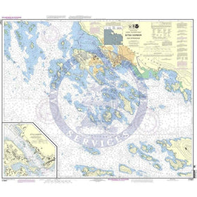NOAA Nautical Chart 17327: Sitka Harbor and approaches;Sitka Harbor ...