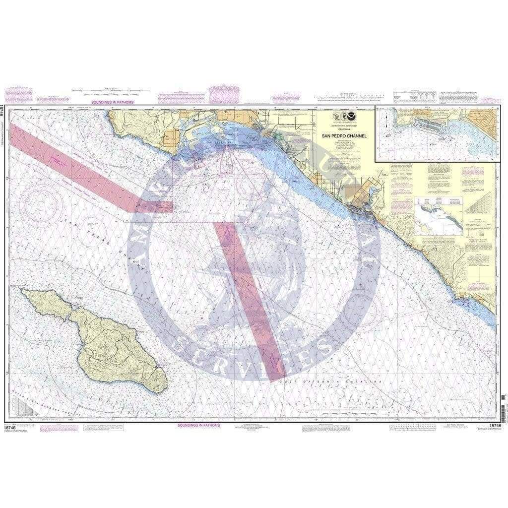 NOAA Nautical Chart 18746: San Pedro Channel; Dana Point Harbor ...
