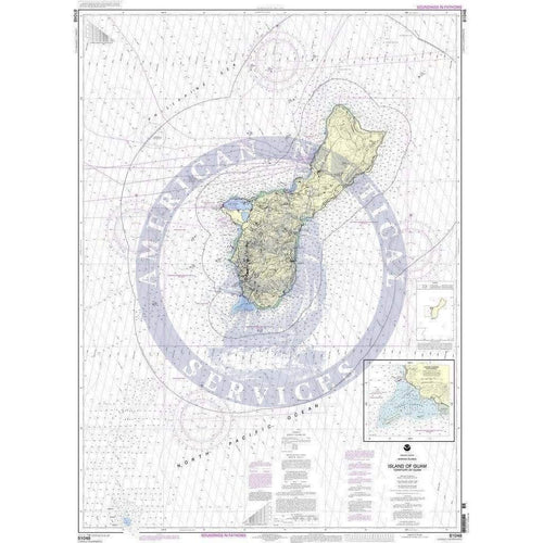 NOAA Nautical Chart 81048: Mariana Islands Island of Guam Territory of ...