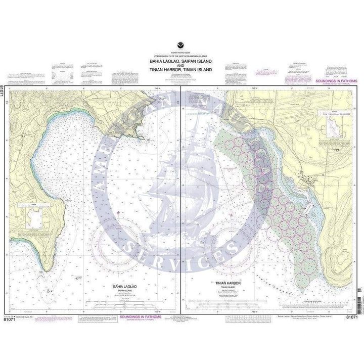 NOAA Nautical Chart 81071: Commonwealth of the Northern Mariana Island ...