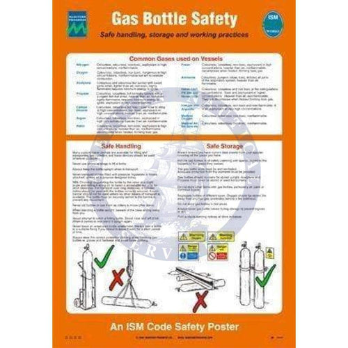 Poster - Gas Bottle Safety - Amnautical