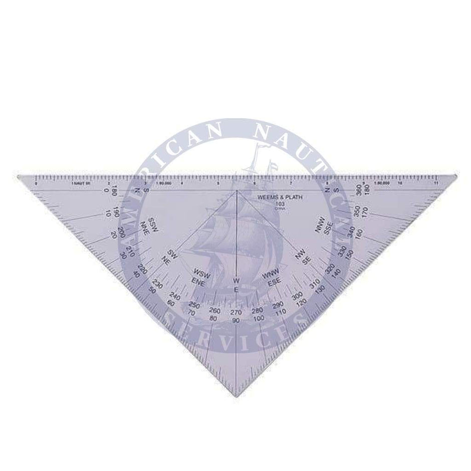 Protractor Triangle (Weem & Plath 103) | Triangle Protractor - Amnautical