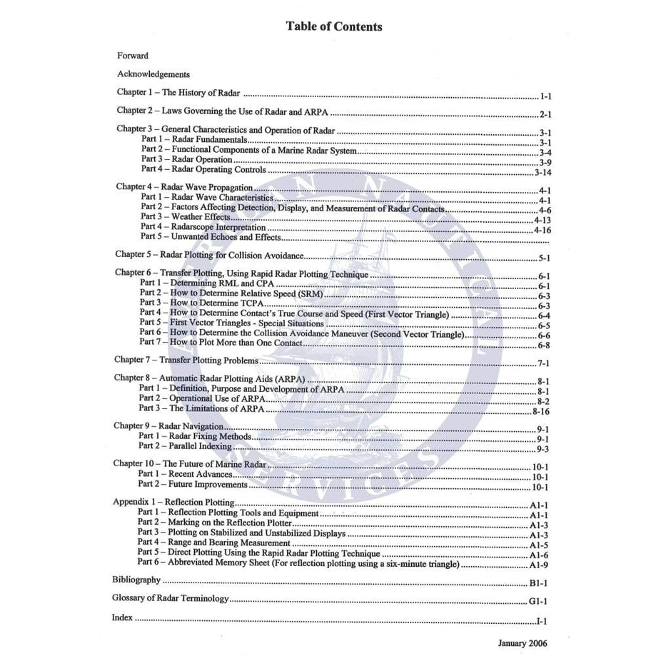 Radar Observer Manual, 6th Edition - Amnautical