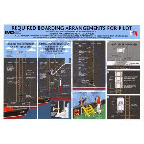 Pilot Ladder Arrangement Poster | IMO Pilot Ladder Poster - Amnautical