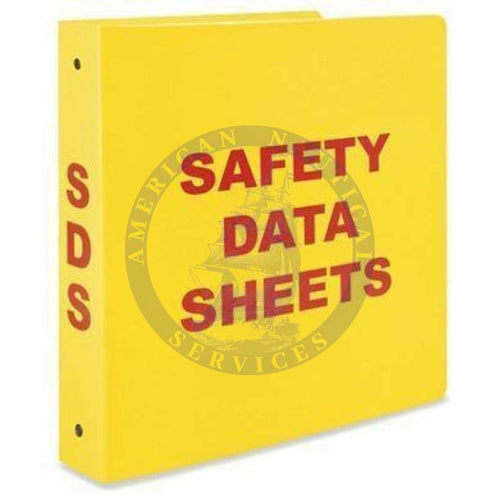 Safety Data Sheets: SDS 2" Binder | Hazmat Binder - Amnautical