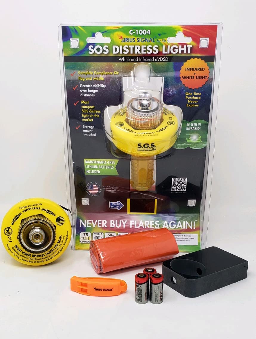 SOS Light C-1003 - With Flag & Whistle | SOS Distress Light and Flag ...