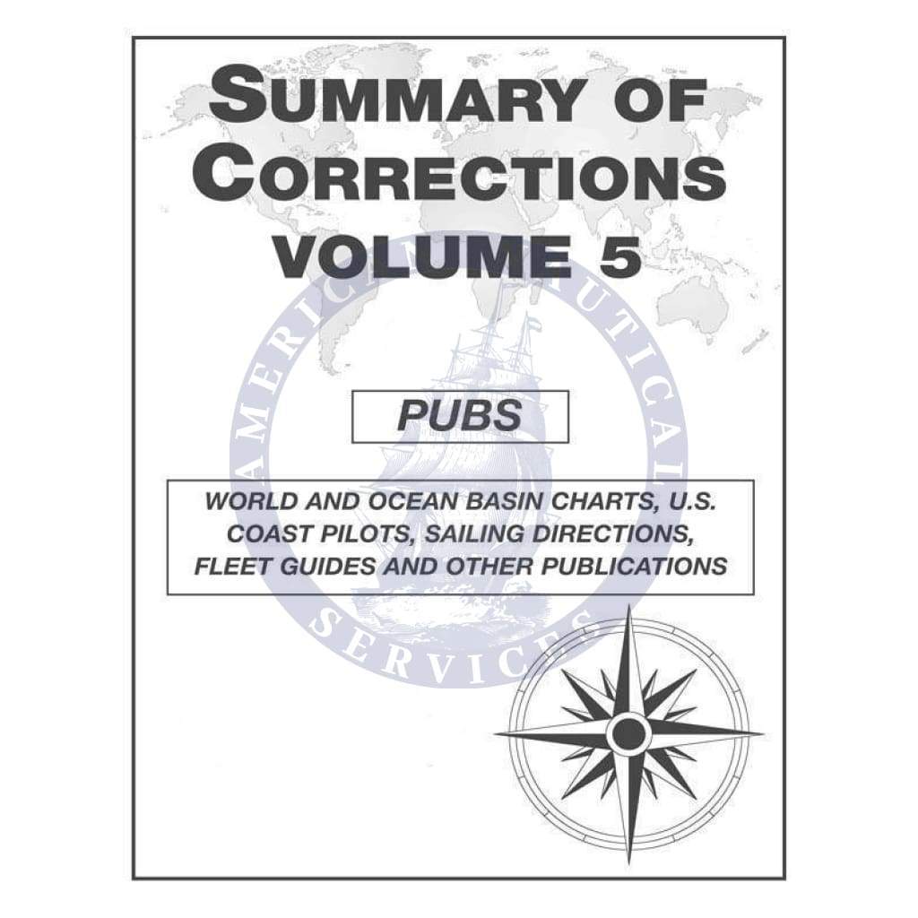 Summary of Corrections Vol.5, 2018 Edition - Amnautical