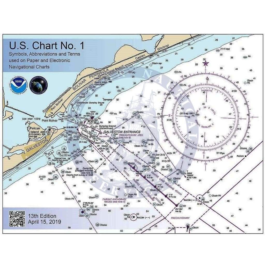 U.S. Chart No 1: Symbols, Abbreviations and Terms | Nautical Symbols ...