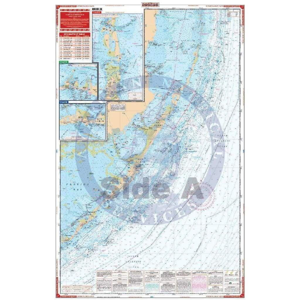 Upper Florida Keys Navigation Chart 33| Florida Keys Nautical Map ...