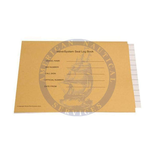 Valve System Seal Log Book | Maritime Printing - Amnautical
