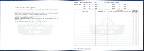 Visitor Record Log Book - Amnautical